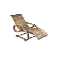 China All Weather Beach Lounge Chair Rattan Wicker Poolside Bed Sun Lounger for sale