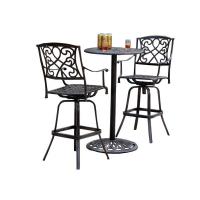 China Hifine HFCS-001 Modern Outdoor Furniture Dining Table Set Cast Aluminum Table and Chairs for sale