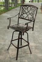 China Hifine HFCS-001 Modern Outdoor Furniture Dining Table Set Cast Aluminum Table and Chairs for sale