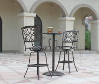 China Hifine HFCS-001 Modern Outdoor Furniture Dining Table Set Cast Aluminum Table and Chairs for sale