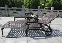China HIFINE HFCL-001 Outdoor Aluminum Wheelchair Recliner Sun Lounger for sale