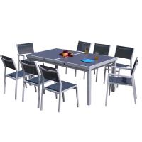 China HIFINE HFS-0416 Aluminum Outdoor Dining Garden Patio Furniture Set for sale
