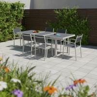China HIFINE HFS-0416 Aluminum Outdoor Dining Garden Patio Furniture Set for sale