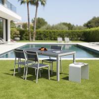 China HIFINE HFS-0416 Aluminum Outdoor Dining Garden Patio Furniture Set for sale