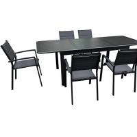 China Modern Aluminum Cheap Extension Table and Chair for Garden Outside Chairs and Table for sale