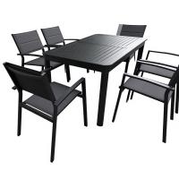 China Modern Aluminum Cheap Extension Table and Chair for Garden Outside Chairs and Table for sale