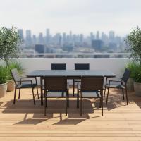 China Modern Aluminum Cheap Extension Table and Chair for Garden Outside Chairs and Table for sale