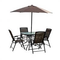 China HIFINE Hot Selling Steel Folding Chairs and Tables Garden Furniture Set-Folded Outdoor for sale