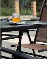 China HIFINE Hot Selling Steel Folding Chairs and Tables Garden Furniture Set-Folded Outdoor for sale