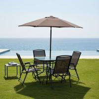 China HIFINE Hot Selling Steel Folding Chairs and Tables Garden Furniture Set-Folded Outdoor for sale