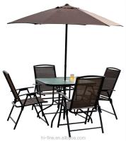 China Outdoor furniture Folding Chair Set with Umbrella for sale