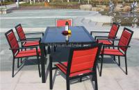 China High quality 6pcs tile top bistro coffee table bronze cast aluminum tables and chairs outdoor garden antique furniture for sale