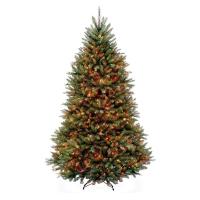 China Modern Plastic Artificial Christmas Tree with LED Lights for Living Room and Home Office for sale