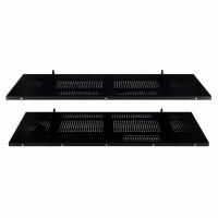 China 2 Pack Heavy Duty Garage Wall Shelves 500LBS Capacity 47x18in One-Piece Stamped Reinforced Steel Bracket Rack for sale