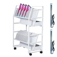 China 32 Device Tablet & Laptop Charging Cart With Adjustable Slots | Secure Mobile Charging Station for sale