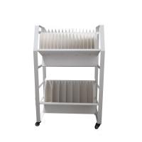 China 32 Device Tablet & Laptop Charging Cart With Adjustable Slots | Secure Mobile Charging Station for sale