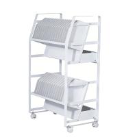 China 32 Device Tablet & Laptop Charging Cart With Adjustable Slots | Secure Mobile Charging Station for sale