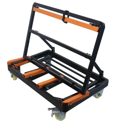 China 3000 Lbs Heavy-Duty Drywall Cart With Adjustable Panel Rack | Rolling Glass, Plywood & Sheetrock Dolly For Warehouse, Garage & Construction for sale