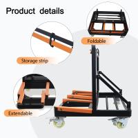 China 3000 Lbs Heavy-Duty Drywall Cart With Adjustable Panel Rack | Rolling Glass, Plywood & Sheetrock Dolly For Warehouse, Garage & Construction for sale