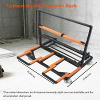 China 3000 Lbs Heavy-Duty Drywall Cart With Adjustable Panel Rack | Rolling Glass, Plywood & Sheetrock Dolly For Warehouse, Garage & Construction for sale