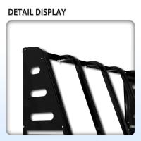 China 4 Slot Vertical Bar Rack High Carbon Steel Anti-Rust Adjustable Chain Lock Side Board Stepped-Wedge Anti-Tip Design for sale