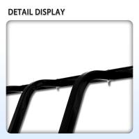 China 4 Slot Vertical Bar Rack High Carbon Steel Anti-Rust Adjustable Chain Lock Side Board Stepped-Wedge Anti-Tip Design for sale