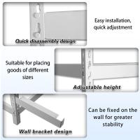 China 3 Tier Single Entry Tire Storage Rack 1500LBS High Carbon Steel White Anti-Rust Adjustable Heavy Duty Steel Shelving for sale