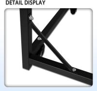 China 12 Layer Mobile Tile Display Rack High Carbon Steel Anti-Rust Lockable Wheels Triangle Reinforced Plastic End Caps for sale