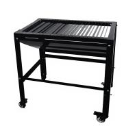 China Mobile Plasma Cutting Table Lockable Wheels Removable Partition Spark Baffle Sturdy Fixed Steel Workbench for sale