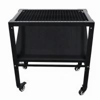 China Mobile Plasma Cutting Table Lockable Wheels Removable Partition Spark Baffle Sturdy Fixed Steel Workbench for sale