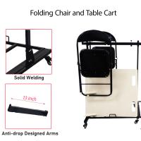China Heavy-Duty Folding Chair Rack With Wheels, 1000 Lbs Capacity Chair Dolly Cart For Folding Chairs, Tables, Schools, Churches, Weddings & Event Storage for sale