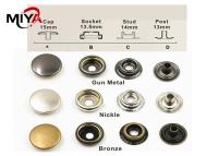 China Smooth 19mm Zinc Alloy Metal Snap Buttons For Jackets for sale
