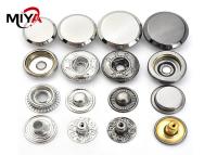 China Smooth 19mm Zinc Alloy Metal Snap Buttons For Jackets for sale