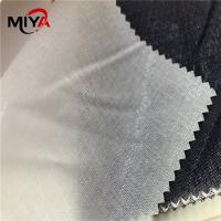 China Shirt Collar Fusing Lining Fabric Cotton Polyester Material for sale