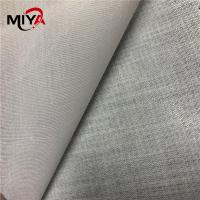 China 80% Polyester 20% Cotton Woven Fusible Interlining HDPE Coating 110cm Width for sale