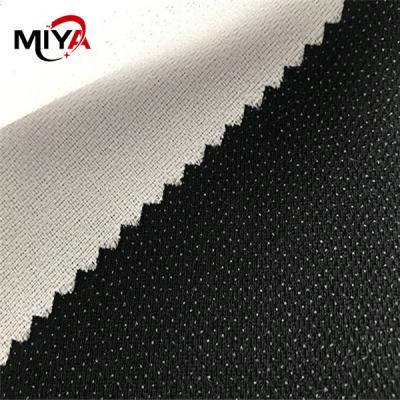 China 100 Percent Polyester 75D Collar Woven Fusible Interlining for sale