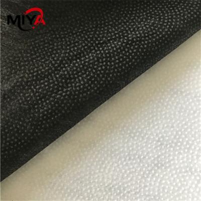 China Elastic PA Double Dot 55gsm Nonwoven Fusible Interlining for sale