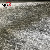 China Non Woven Thermal Bond PES Double Dot Fused Interlining 100% Polyester for sale