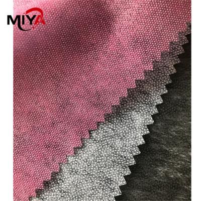 China Hard Microdot Glue 28gsm Non Woven Fusible Interlining for sale