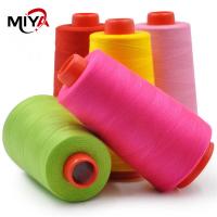 China Colored 3000Y 40/2 Spun Polyester Thread Dyed Pattern for sale