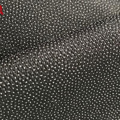 China Thick Double Coated Woven PA Glue Fusing Interlining Elastic for sale