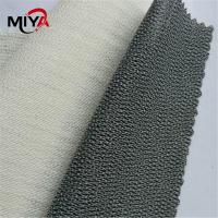 China Width 150cm Weft Insert Knitted Fusible Interlining Viscose Material for sale