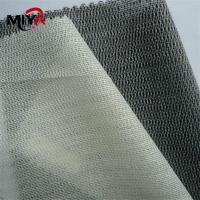 China Polyester Viscose Warp Knitted Fusible Interlining Weft Insert PES Coating for sale