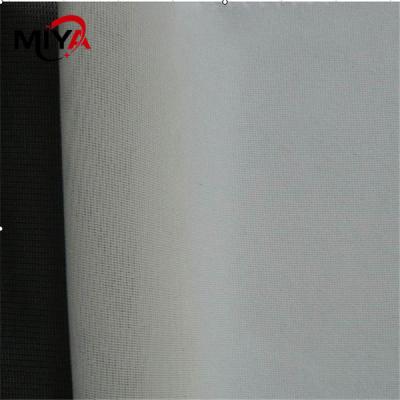 China PA Coating Tricot Woven Fusible Interlining For Jackets Fabric 40gsm for sale