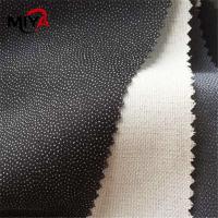 China Water Jet Plain Weaving Fusing Interlining Fabric PA Double Dot for sale