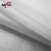 China Non Woven Thermal Bond PES Double Dot Fused Interlining 100% Polyester for sale
