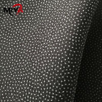 China 100% Polyester Plain Woven Shirt Collar Fusing Interlining 75D 100D for sale