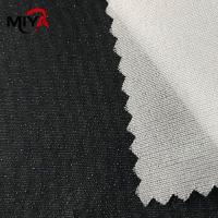 China White / Black Fusing Plain Interlining Stitchable Polyester Customized for sale