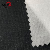 China 100% Polyester Plain Woven Shirt Collar Fusing Interlining 75D 100D for sale