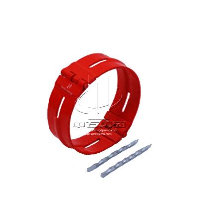 China Red Bow Spring Centralizer Hinged Stop Collar with Bolts 1045 Steel 5 1/2 to 13 3/8 Inch for sale